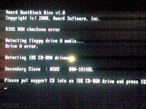 Bios Rom Checksum Error