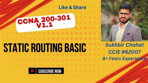 Sukhbir Chahal On Linkedin How To Configure Static Routing Static Routing Basics