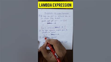 Characteristics Of Lambda Expression Java Javadevelopment Learning Tutorial Youtube