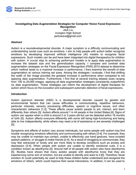 PDF Investigating Data Augmentation Strategies For Computer Vision Facial Expression Recognition