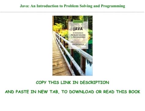 Read Java An Introduction To Problem Solving And Programming Pre Order