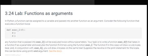 Solved Lab Functions As Arguments In Python A Chegg