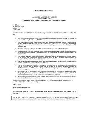 Fillable Online Section D Freehold Notice Fax Email Print PdfFiller