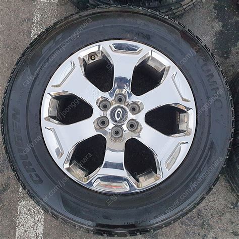더뉴 모하비 18인치 크롬 휠타이어 세트 팝니다265 휠타이어 중고나라