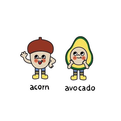도토리와 아보카노 캐릭터디자인 일러스트 포트폴리오 크몽