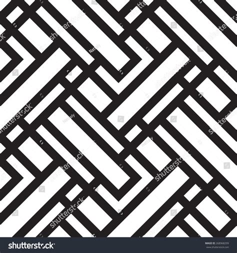 Vector Seamless Pattern Geometric Background Black Stock Vector Royalty Free