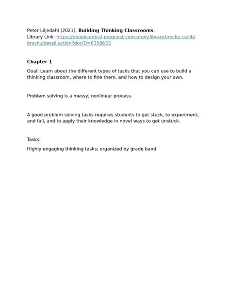 Building Thinking Classrooms Pdf Curriculum Human Communication