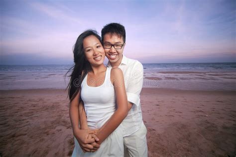 Happy Asian Couple In Love Stock Image Image Of Korean Female
