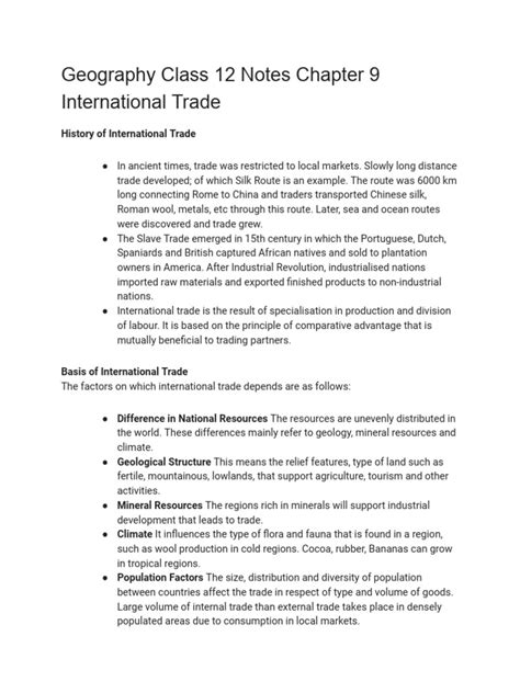 Chapter 9 International Trade Pdf Port World Trade Organization