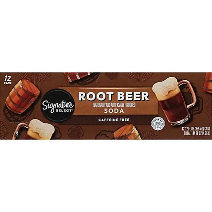 Signature Select Root Beer Soda 12 12 Fl Oz Safeway