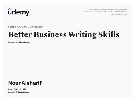 noor alsharif on linkedin udemy course completion certificate