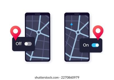 Location Settings Gps Activation Button On Stock Vector Royalty Free 2270860979 Shutterstock