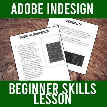 Adobe InDesign Beginner Lesson Intro Tutorial Guided Notes Creative Cloud