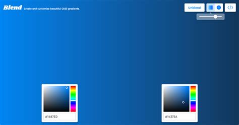 blendâ€”create and customize beautiful css3 gradients web design