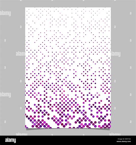 Purple Abstract Circle Pattern Brochure Background Vector Stationery Template Design Stock