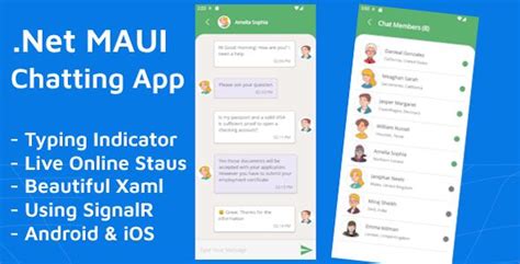 NET MAUI Chatting App In Chat App App Template App