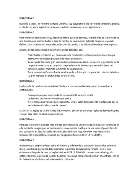script derivadas pdf derivado función matemáticas