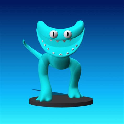 🌈 Cyan From Rainbow Friends Roblox Game・ Stl File For ・cults