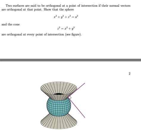 solved two surfaces are said to be orthogonal at a point of
