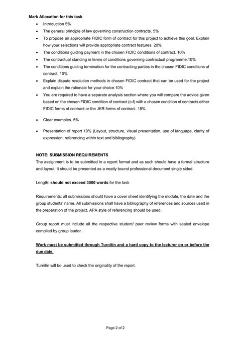 assignment report pdf