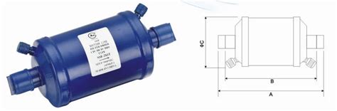 Refrigeration Molecular Sieve Liquid Suction Line Filter Drier