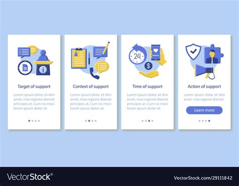 Corporate Social Responsibility Onboarding Mobile Vector Image