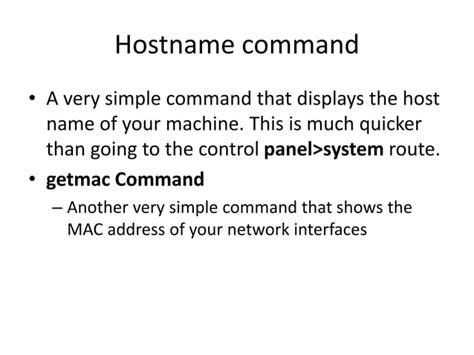Networking Commandspptx