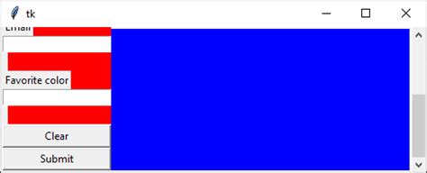 Python Create Resizable Tkinter Frame Inside Of Scrollable Canvas Stack Overflow