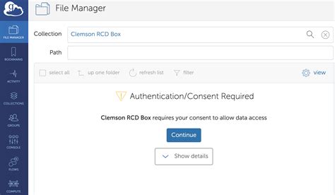 Globus Box Collection RCD Documentation