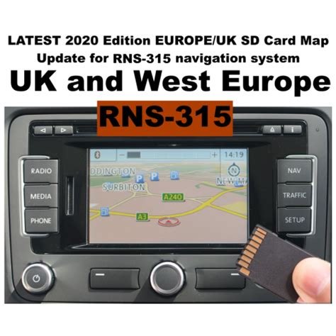 Vw Volkswagen Rns 315 V12 2021 Western Europe Map Update Sd Card On Onbuy
