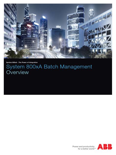 800xa 51 Batch Management Overview Pdf Web Service Scheduling Computing