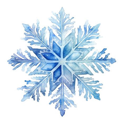 Premium Photo There Is A Snowflake Made Of Blue Leaves On A White Background Generative Ai
