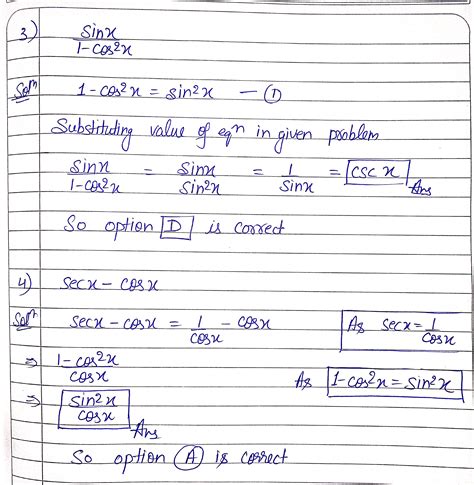 Solved 6 Rewrite Cosx Sin X Cosx Using Only One Trig Function Be Course Hero