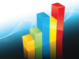 Bar Graph Vector Images Over