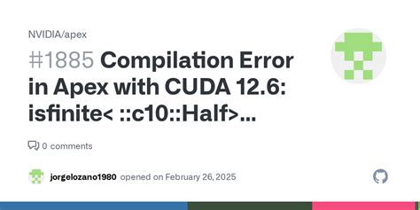 Compilation Error In Apex With CUDA Isfinite Undefined In Device Code Issue