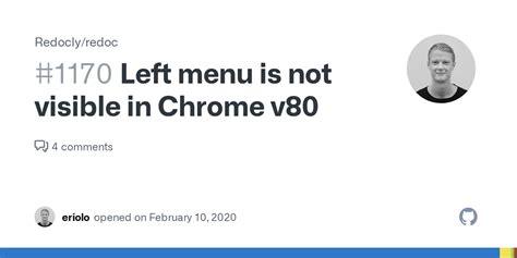 Left Menu Is Not Visible In Chrome V80 · Issue 1170 · Redoclyredoc