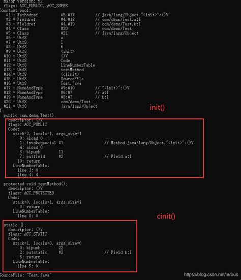 ＜init＞构造器和＜cinit＞以及构造方法的关系 Csdn博客