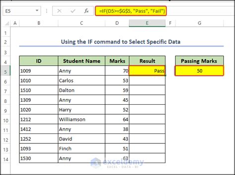 How To Select Specific Data In Excel 6 Easy Methods