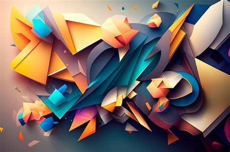 Premium Photo Geometric Overlapping Background Abstract Geometric