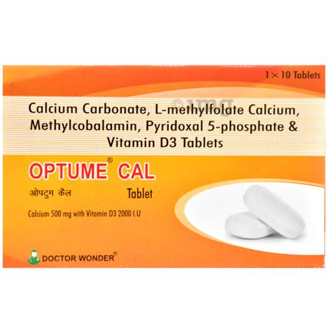 Optume Cal Tablet Buy Strip Of 10 0 Tablets At Best Price In India 1mg