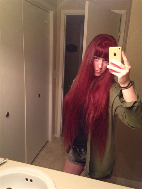 Long Bright Red Hair Red Headed Rapunzel Im Super In Love With This Rich Ruby Red Color