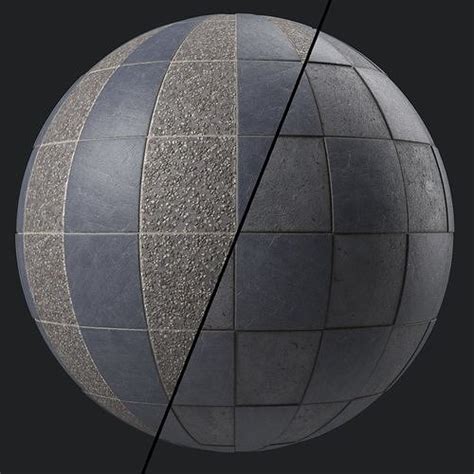 Texture Tile Materials 32 Concrete Tiling By Gravel Sbsar Pbr Seamless