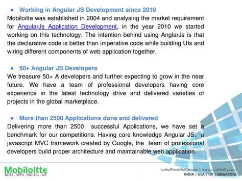 PPT Angular JS Application Development Mobiloitte PowerPoint Presentation ID