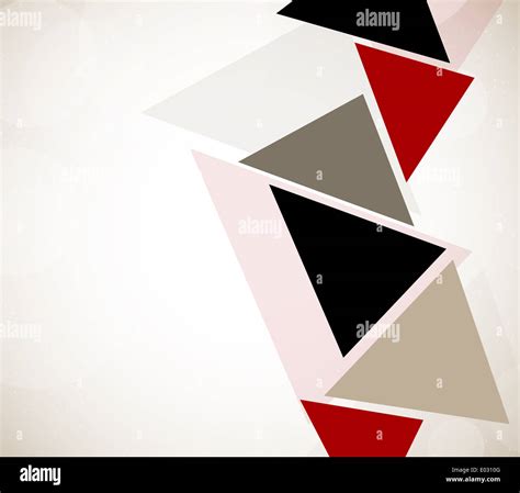 Abstract Design With Triangles Tech Illustration Stock Photo Alamy