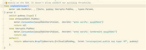 ethermintd dose not support pubkeymultisigthreshhold · issue 695