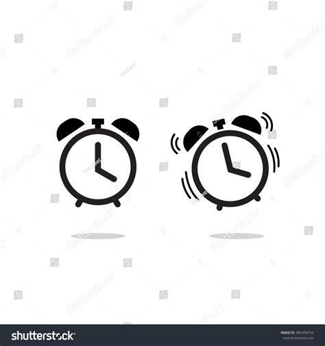 Alarm Clock Vector Icon Isolated On Stock Vector Royalty Free