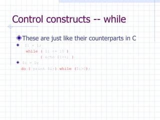 Control Structures In Php PPT Programming Languages Computing