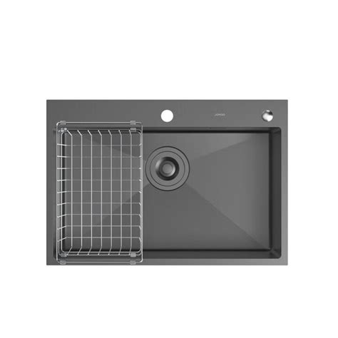 九牧（jomoo）门店06235 9az 1单槽pvd硬化枪灰疏水纳米抗刮水槽 06235 9az 1pvd硬化枪灰色7004【图片 价格