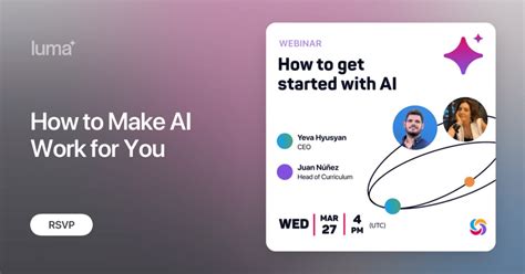 sololearn on linkedin how to make ai work for you · luma