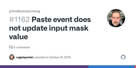 paste event does not update input mask value · issue 1162 · primefaces